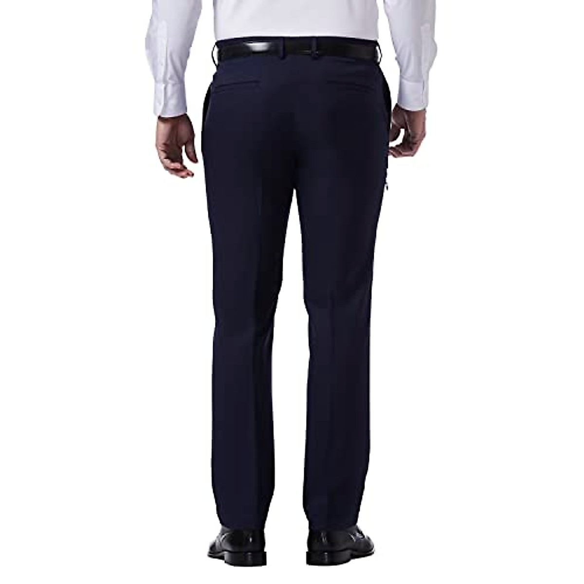 Kenneth Cole REACTION mens Techni-cole Mini Check Modern Fit Flat Front Dress Pants, Blue, 36W x 32L US