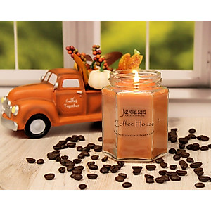 Coffee House Scented Soy Blend Candle | Fresh Coffee Smell | Hand Poured in The USA