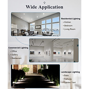 DiCUNO MR16 LED Bulbs 50W Halogen Equivalent Non-Dimmable 12V AC/DC, GU5.3 Bi-Pin Base Daylight White 6000K 5W Glass Cover 120° Beam Angle 500LM for Recessed, Track, Accent Lights, 10 Packs