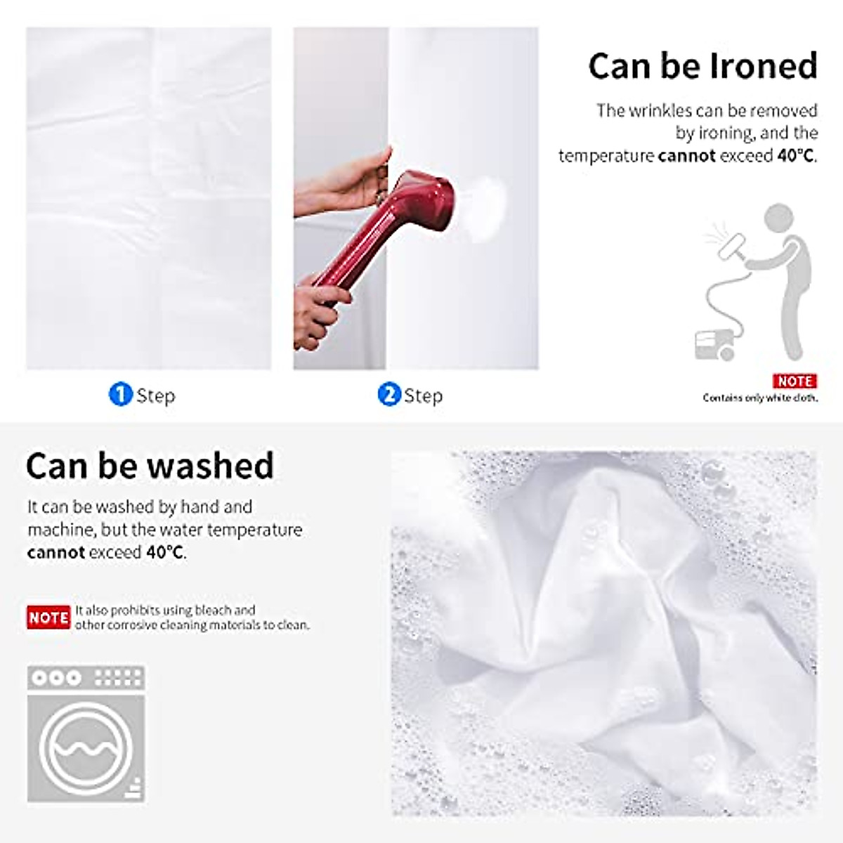 Neewer 6x9 feet/1.8x2.8 Meters Photo Studio 100 Percent Pure Polyester Collapsible Backdrop Background for Photography, Video and Television (Background Only) - White