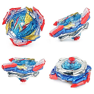 Bay Blades for 8-12 Spark Launcher Play Blade Blades for Boys, Bey Burst Toy Bayblayed Ultimate Valkyrie Battling Tops Bey Battle Burst LR Launcher Set Gaming Top Toys Gift Kids 6-8+