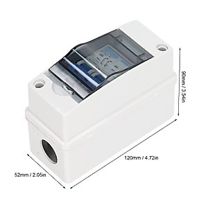 1000V DC Circuit Breaker, 10A PV Combiner Box Disconnect Switch, Built in DC Switchgear, Support Overvoltage, Overload, Lightning Protection for Solar PV System Household RV