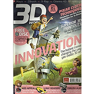 3D WORLD, SEPTEMBER, 2012 (MAYA + Z BRUSH + V-RAY+ CINEMA 4D + 3dS MAX)