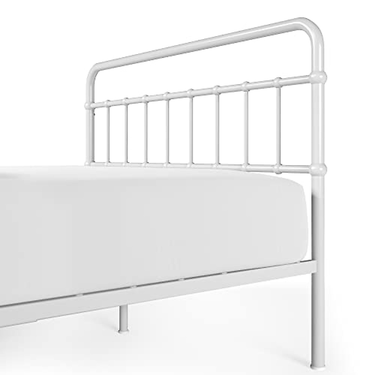 ZINUS Florence Metal Platform Bed Frame / Mattress Foundation / No Box Spring Needed / Easy Assembly, White, Full