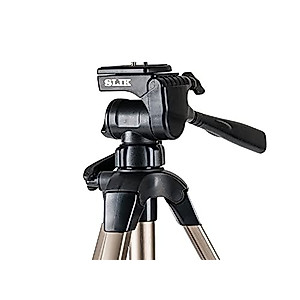 Slik U9000 Tripod with 3-Way Fluid-Effect Head and Built-In Bubble Level,Silver