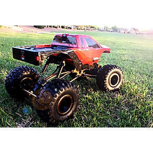 Redcat Racing Everest-10 Electric Rock Crawler with Waterproof Electronics, 2.4Ghz Radio Control (1/10 Scale), Red/Black
