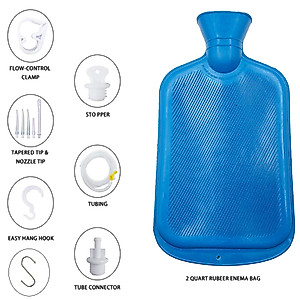 KYZETJD Coffee Enema Bag Kit 2L Capacity for Colon Detox Cleanse Enemas