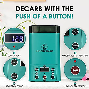 Decarboxylator Machine For Herbs- Decarb Box with Smell Proof Canister. Decarb Machine Magically Activates Herbs for Infusion of Butters, OIls and Tinctures - Odorless and Easy To Use- eBook Included!