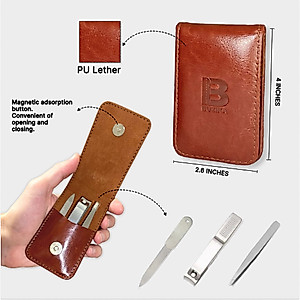 Portable Manicure Set Pedicure kit Nail Clipper Tool Travel Grooming Case Nail, Tweezer