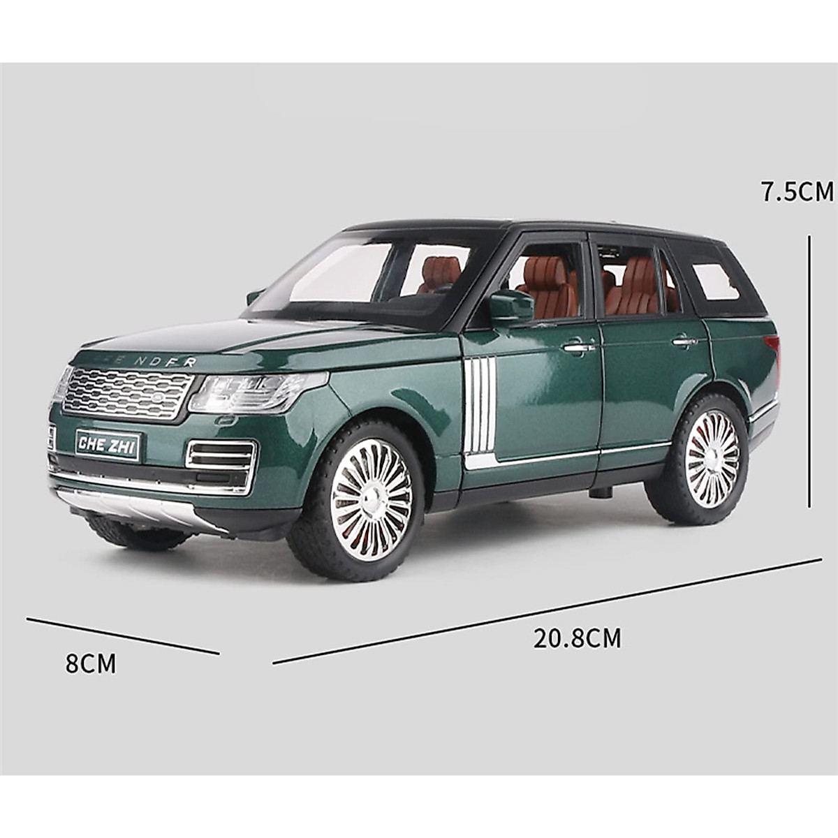 WXXGY for Land Rover Range Rover. 1/24 Alloy Car Model Diecasts Toy Vehicles Metal Car Model Collection Kids Gift ( Color : Black )