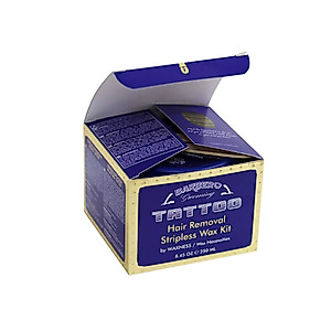 Waxness Premium Gold Microwavable Hair Removal Stripless Wax Kit 8.45 Ounces