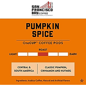 San Francisco Bay Compostable Coffee Pods - Pumpkin Spice (80 Ct) K Cup Compatible including Keurig 2.0, Flavored, Medium Roast