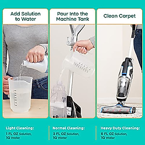 Carpet Miracle - Carpet Cleaner Shampoo Solution for Machine Use, Deep Stain Remover and Odor Deodorizing Formula, Use On Rug Car Upholstery and Carpets (32FL OZ)