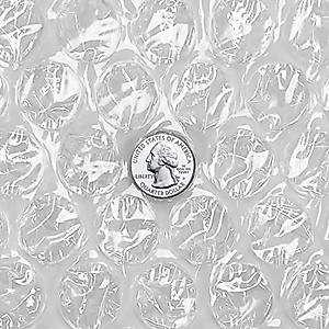 uBoxes Bubble Cushioning 24" wide Wrap x 100' Long Medium Bubbles 5/16",Clear,BUBBMED24100