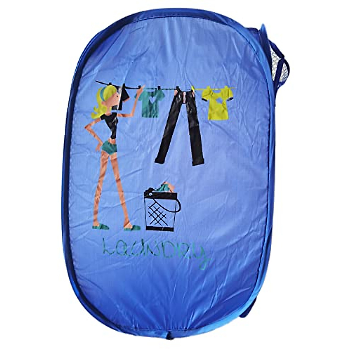 3PCS Mesh Popup Hamper-Foldable Lightweight Basket for Washing-Durable Clothing Storage for Kids Room,Students College Dorm,Home,Travel and Camping-Pop-up Clothes Hamper（Match 7）