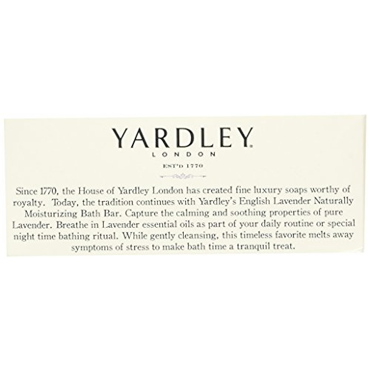 Yardley London English Lavender with Essential Oils Soap Bar, 4.25 oz Bar (Pack of 8)