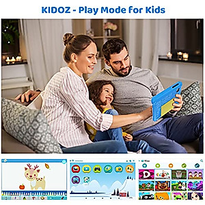 HiGrace Kids Tablet, 7 Inch Tablet for Kids, Android 12 Kids Tablet 2GB RAM + 32GB ROM, HD Display, Quad Core, Bluetooth, Dual Camera, Wi-Fi Tablet for Toddler - Blue