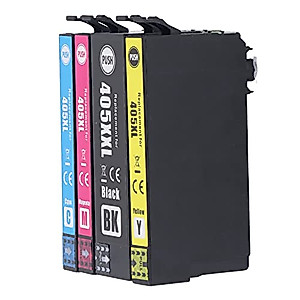 Fafeicy 4Pcs Printer Ink Cartridge, BK C M Y Output Printer Ink Cartridge Set, for Print Photos, Test Papers and Documents