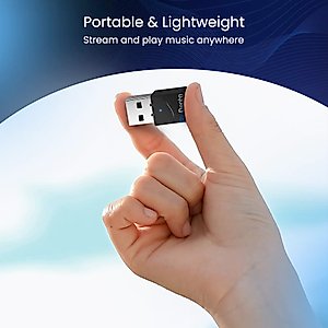 BluDento T1 USB Bluetooth 5.2 Audio Transmitter Adapter for Connecting Bluetooth Headphones to PS4/5, Switch, Desktop PC, aptX Adaptive aptX HD aptX Low Latency Audio Dongle
