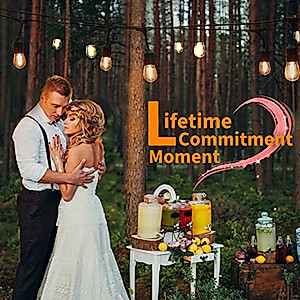 Solar String Lights Outdoor - 34FT 15 LED Patio Lights, USB & Solar Powered Outdoor String Lights with 4 Lighting Mode, IP65 Waterproof Garden String Lights for Outside Cafe Yard Bistro, Warm White