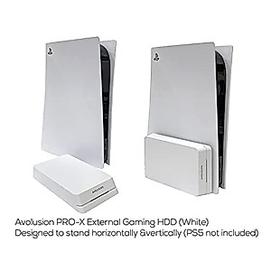 Avolusion HDDGear Pro 8TB 7200RPM USB 3.0 External Gaming Hard Drive (for PS5) White - 2 Year Warranty