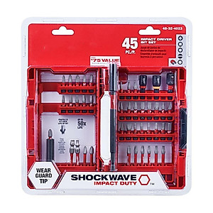 48-32-4023 for Milwaukee SHOCKWAVE Impact Duty Steel Driver Bit Set (45-Piece)
