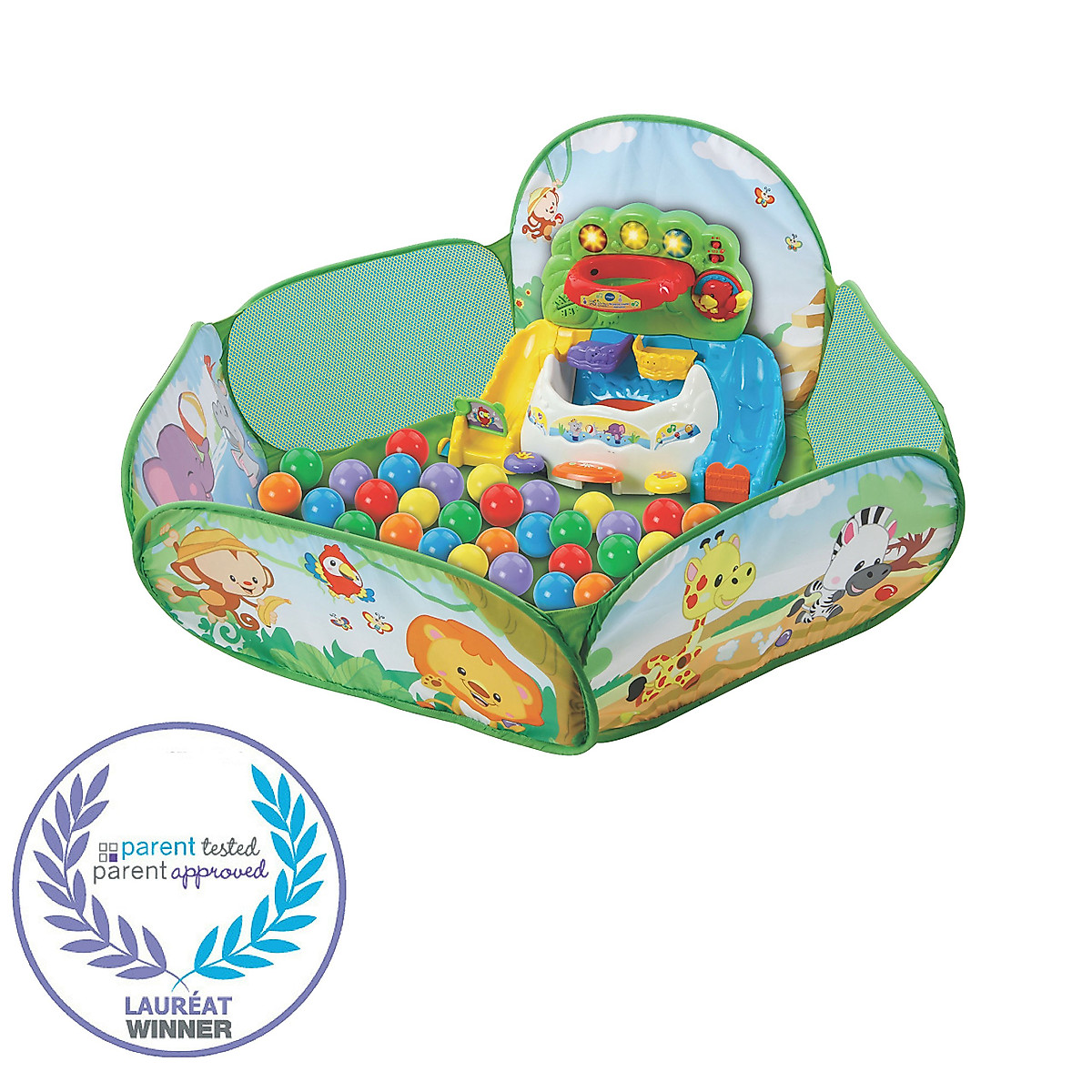 VTech Pop-a-Balls Drop and Pop Ball Pit, Green