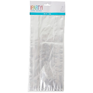Clear Cellophane Party Favor Plastic Bags - 11.5" x 5" (30 Ct) - Perfect for Gifts, Candy, Treats