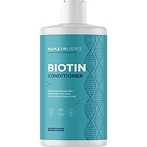 Volumizing Biotin Conditioner for Thinning Hair - Volumizing Conditioner for Fine Thin & Weak Hair - Sulfate Paraben & Silicone Free Hair Conditioner Nourishing Plant Proteins & B Vitamins (16 Fl Oz)