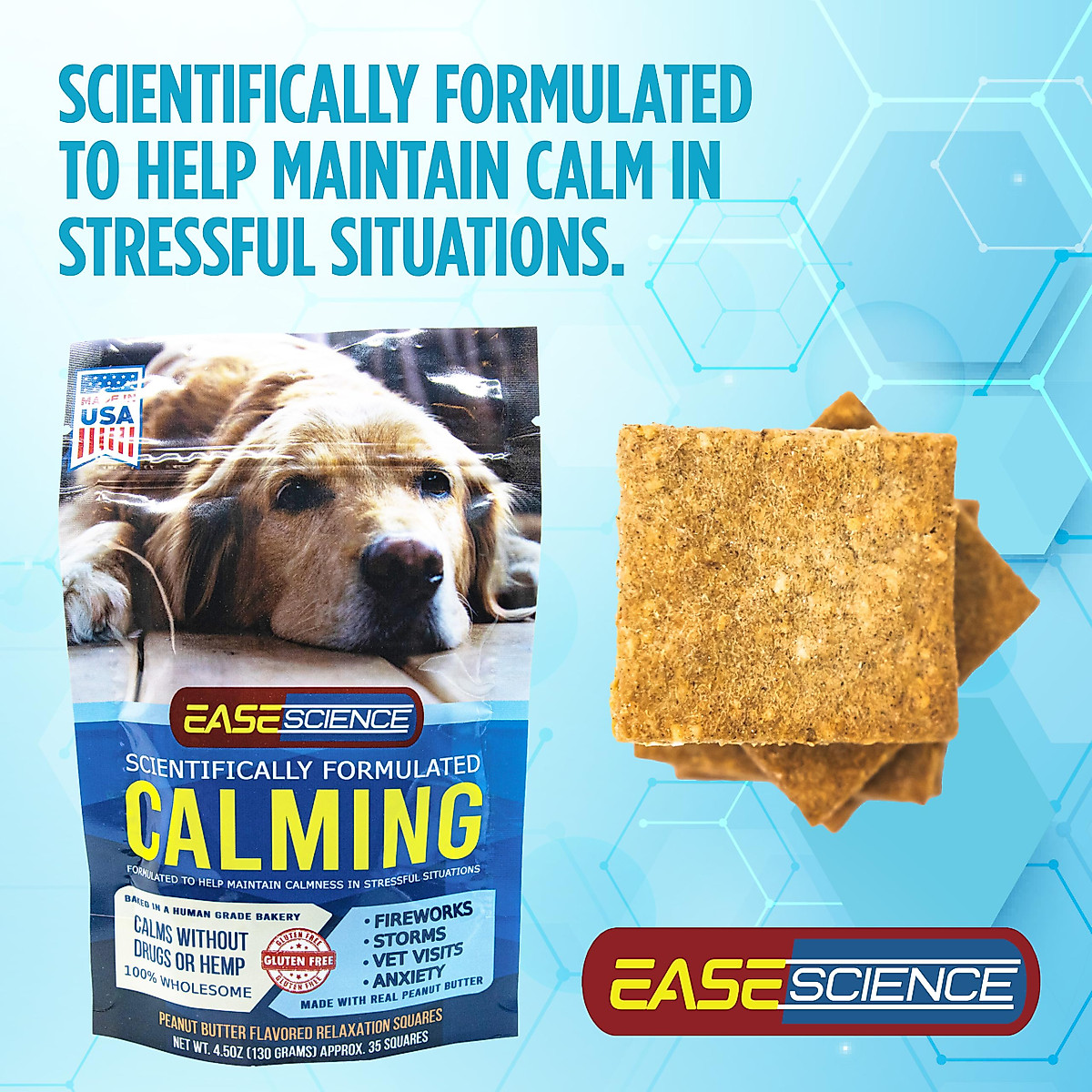 Ease Science Crunchy Calming Squares
