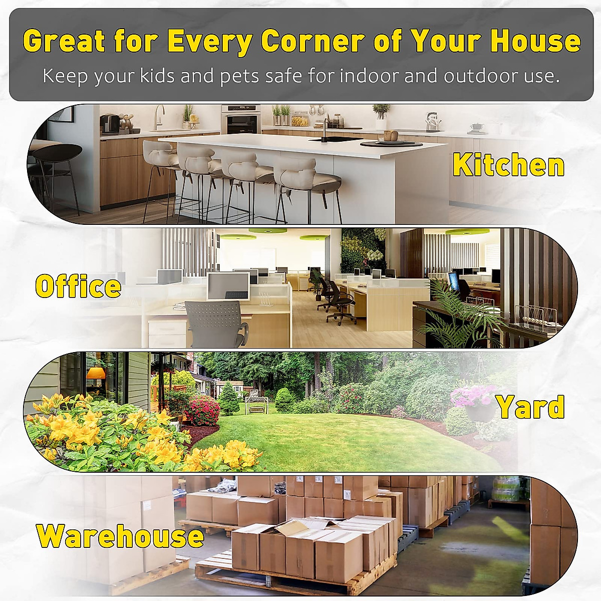 Mouse Stations with Keys 6 Pack, Keyless Design and Key Required Mouse Stations, Mice Stations, Keeps Children and Pets Safe Indoor & Outdoor, Black