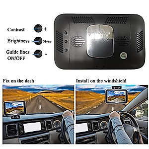 Yakry Backup Camera Hitch Rear View Kit 5 Inch HD 1080P Monitor System Car Truck SUV Minivan Easy Installation Waterproof Night Vision DIY Grid Lines 2022 Y12