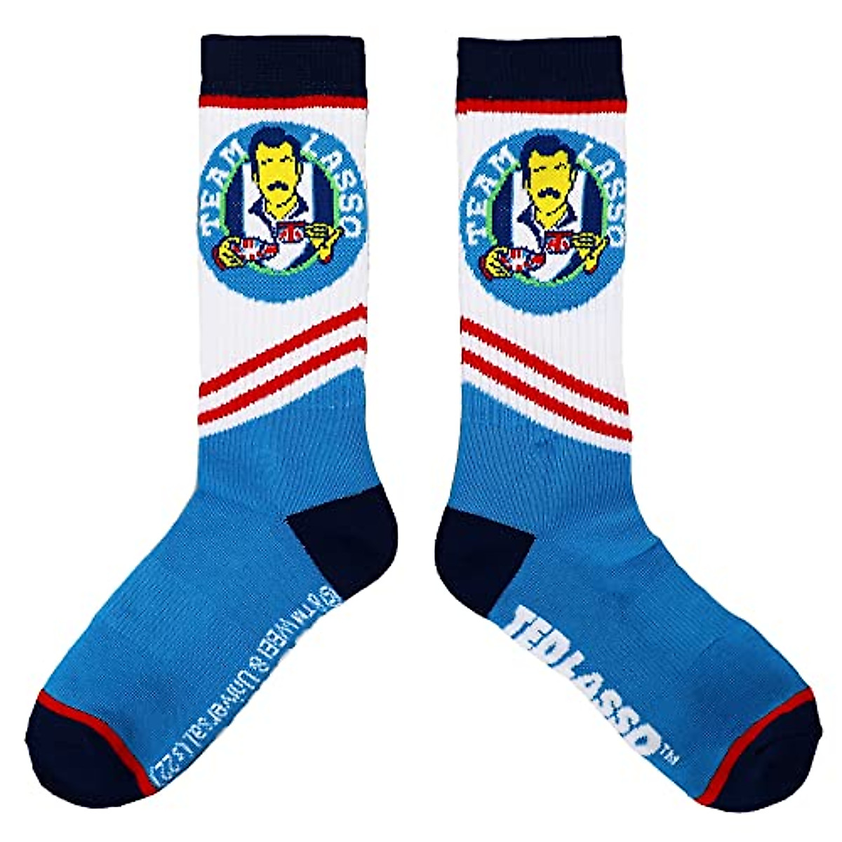 Bioworld Ted Lasso TV Series Believe in Believe Men's 3-Pack Athletic Crew Socks