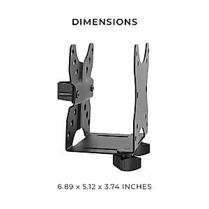 HumanCentric Thin Client Mount Bracket, Mount a Mini PC or Computer to a VESA Monitor Arm or Stand, Pole, or Under Desk or Surface