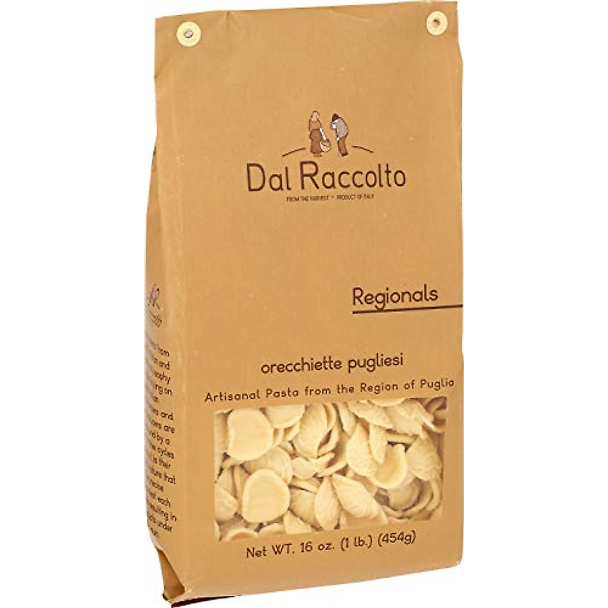 Dal Raccolto Pasta - Orecchiette Pugliesi, 1 lb Bag