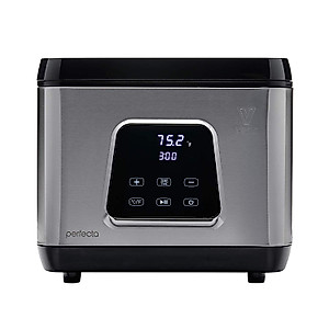 Sous Vide Water Oven by Vesta Precision - Perfecta | Powerful Pump Design | Accurate Temperature | Touch Panel or Wi-Fi App Control | Max/Min Water Level | 650 Watts | 10 Liter Capacity
