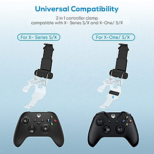 MENEEA Charging Stand with Cooling Fan, Controller Phone Foldable Clamp Holder for Xbox-Series X