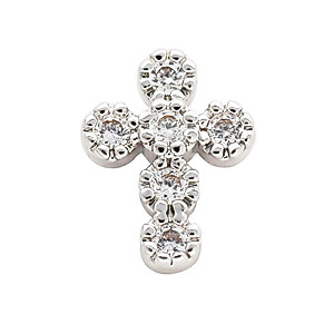 Excepro 1PCS 2mm Dermal Anchor Tops And Base G23 Titanium Cross Shape Men And Women Microdermals Piercing Body Jewelry