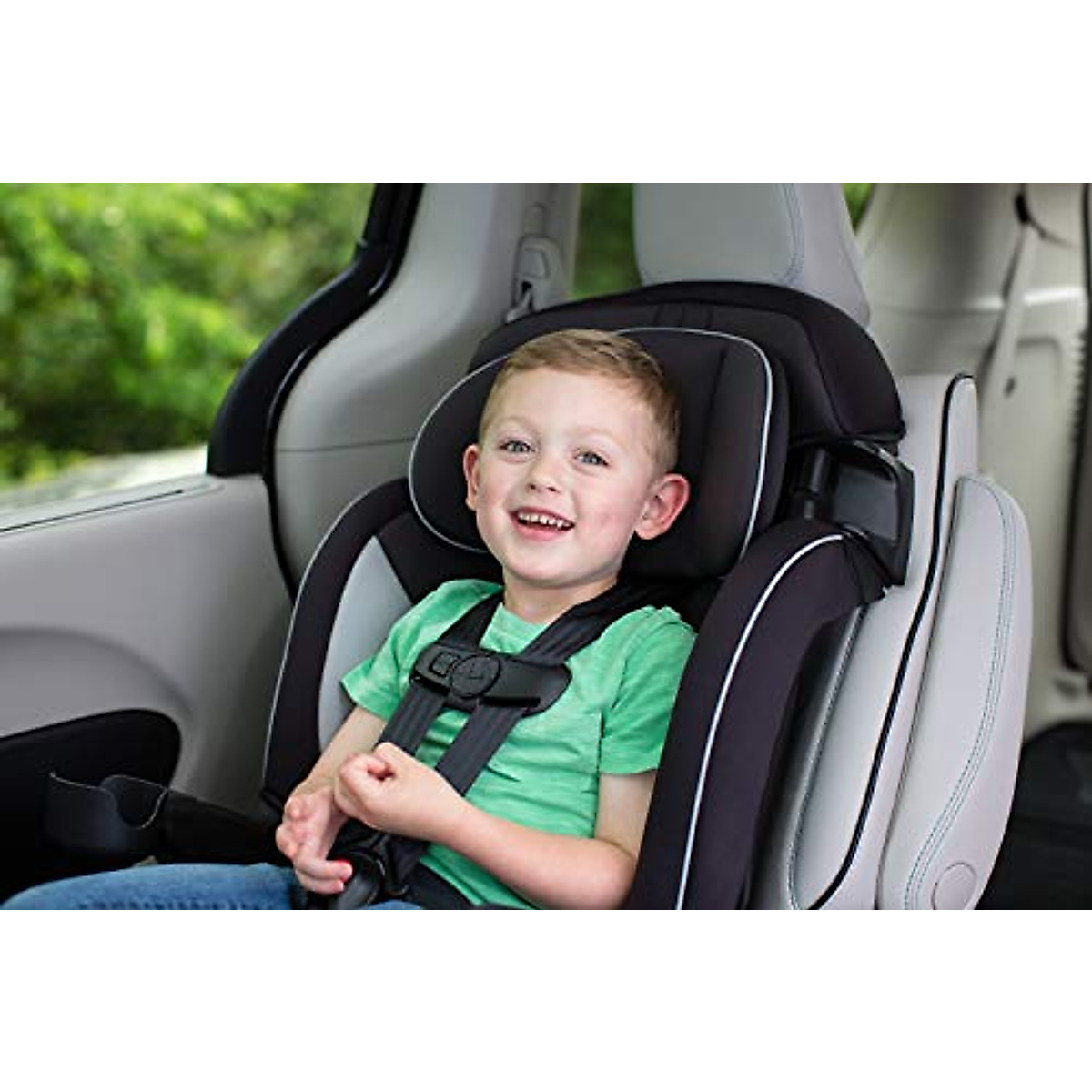 Safety 1st Grand 2-in-1 Booster Car Seat, Forward-Facing with Harness, 30-65 pounds and Belt-Positioning Booster, 40-120 pounds, Capri Teal