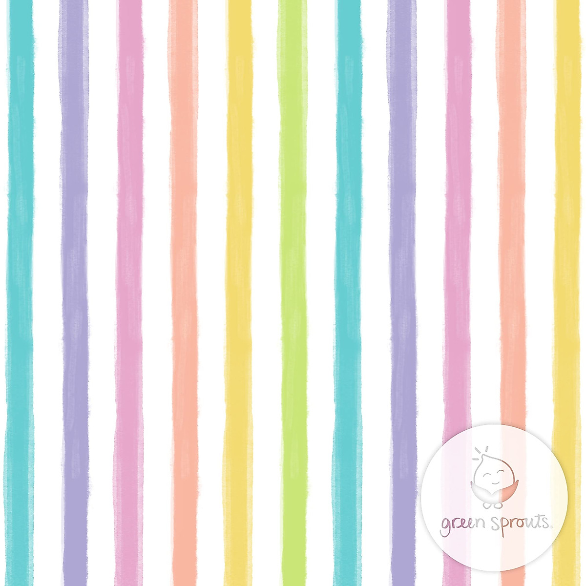 green sprouts Girls' Reusable Absorbent Baby Swim Diapers, Rainbow Stripe, 18 Month