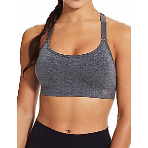 PUMA Women Sports Bra, 3-Pack (Black/White/Grey, Small)
