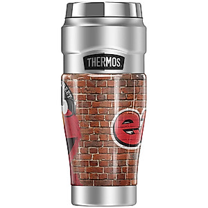 THERMOS Sesame Street Urban Elmo Graffiti STAINLESS KING Stainless Steel Travel Tumbler, Vacuum insulated & Double Wall, 16oz