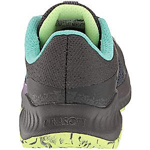 New Balance Women's DynaSoft Nitrel V5 Trail Running Shoe, Magnet/Cyber Jade/Electric Purple, 9.5