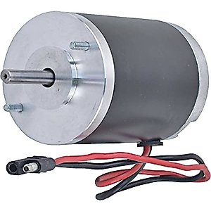 DISCOUNT STARTER & ALTERNATOR Salt Spreader Motor Compatible With/Replacement For Buyers ATVS15 ATVS 15 Salt Dog SAB0189, 3000966 12 Volt, 3.002in OD, 0.315in Shaft OD, 5.748in Length