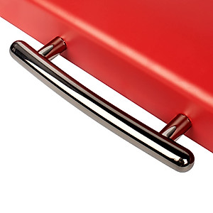 Hard Cover Hood with Temperature Gauge for Blackstone 22 inch Table Top Griddle, 5011 Griddle Hood for Blackstone 22" Grill, Red