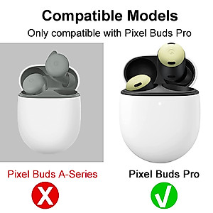 AHBTEYM for Google Pixel Buds Pro Case,Anti-Lost Strap,Silicone Cover with Keychain,Sports Lanyard for Women Men Girl boy for Google Pixel Buds Pro 2022(Black Case+Black Strap)