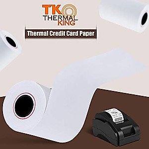 TK Thermal King, 2 1/4" x 50' Thermal Paper Compatable with Ingenico Iwl255 Flex, 100 Rolls (50 rolls/Case x 2)