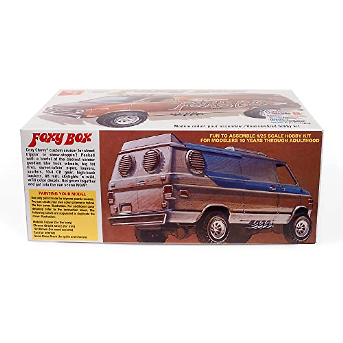 AMT 1975 Chevy Van Foxy Box 1:25 Scale Model Kit