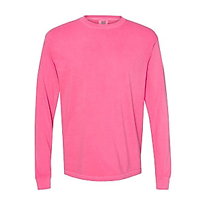 Comfort Colors mens Long Sleeve Tee, Style 6014, Crunchberry, Medium