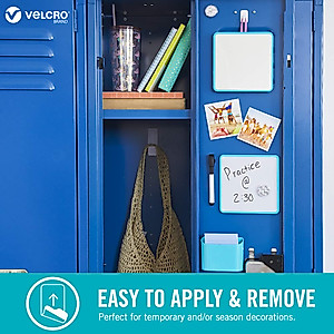 VELCRO Brand HANGables Removable Wall Hooks | Easy-to-Remove Wall Fasteners | Damage-Free, Non-Permanent Hooks | Medium, Holds 3 lbs, Black, 2-Pack